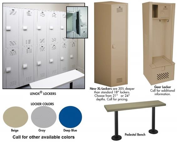 Lenox® Plastic Locker OptionsMotion Savers