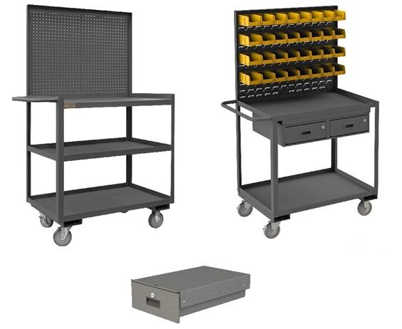 Shelf Carts/Workstations With PanelsMotion Savers