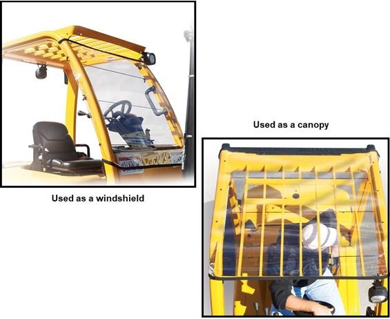 Forkshield Forklift Universal WindshieldMotion Savers