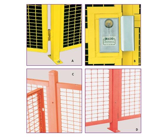 High Security Wire Partition System: Installation ComponentsMotion Savers