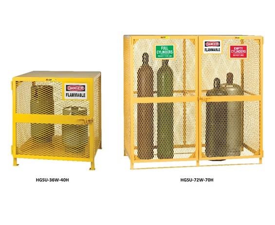 All-Welded Upright Gas Cylinder Storage UnitsMotion Savers
