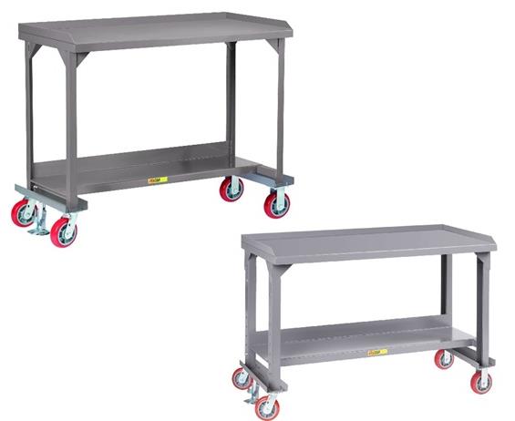 All-Welded Mobile Workbench With Back And End StopsMotion Savers