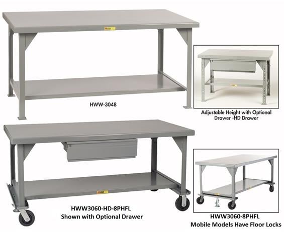 All-Welded Extra Heavy Duty WorkbenchesMotion Savers