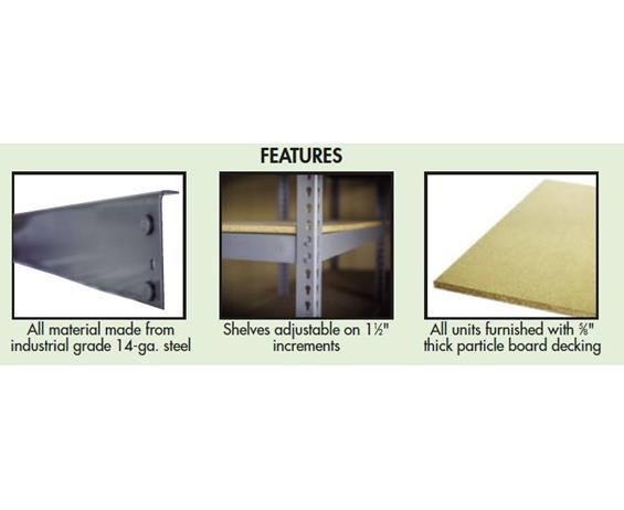 Boltless Shelving - Low Profile UnitsMotion Savers