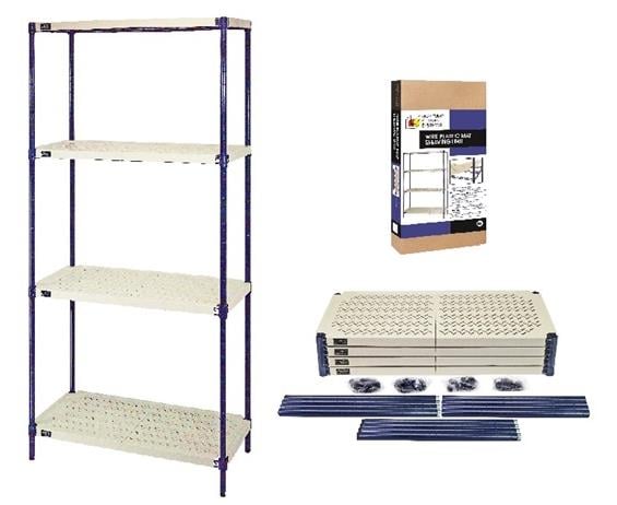 Wire Plastic Mat Shelving UnitsMotion Savers