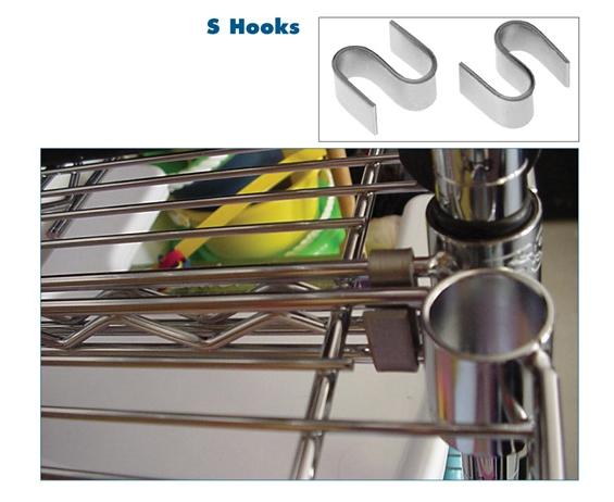 Wire Shelving S-HooksMotion Savers