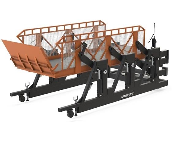 Forklift Max™ Cantilever Surface Mount Dock LiftsMotion Savers