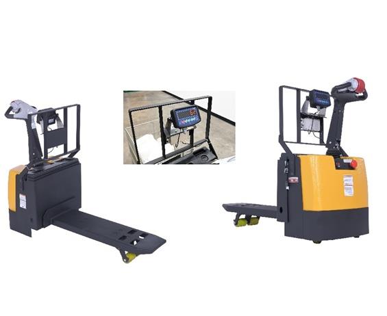 Single Fork Electric Pallet Truck With ScaleMotion Savers