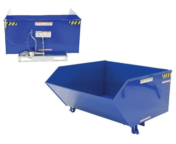 Low Profile 90 Degrees Self-Dumping Steel HoppersMotion Savers