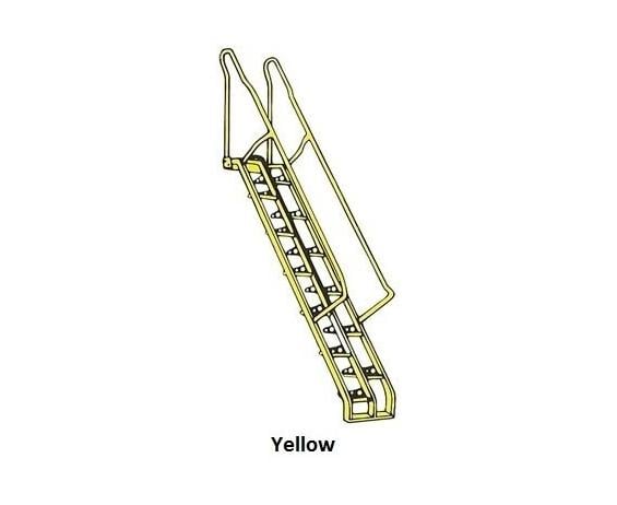 Carbon Steel (Yellow) Alternating Tread StairsMotion Savers