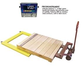 Portable Pallet Floor Scale W/WheelMotion Savers