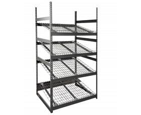 Gravity Flow Rack- Standard Duty- Built With Rivet RackMotion Savers