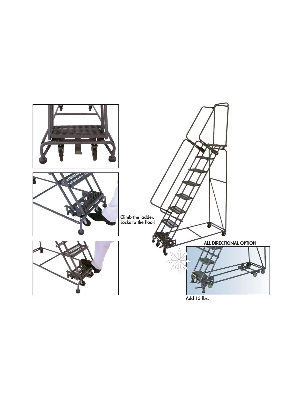 Weight - Actuated Rolling Safety LaddersMotion Savers