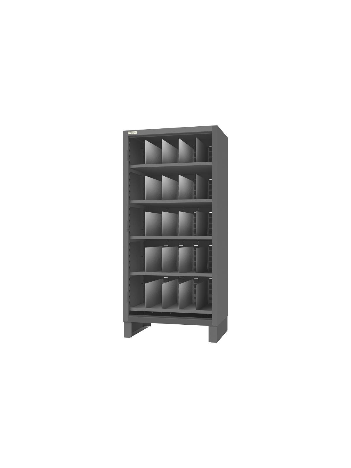 Heavy-Duty Open Front Cabinet With DividersMotion Savers