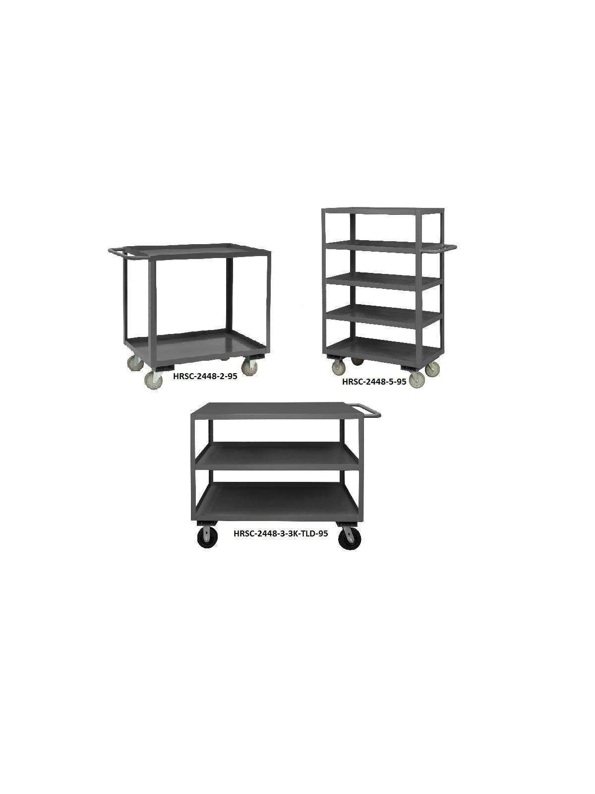2 / 3 / 4 / 5 Shelf Stock CartsMotion Savers