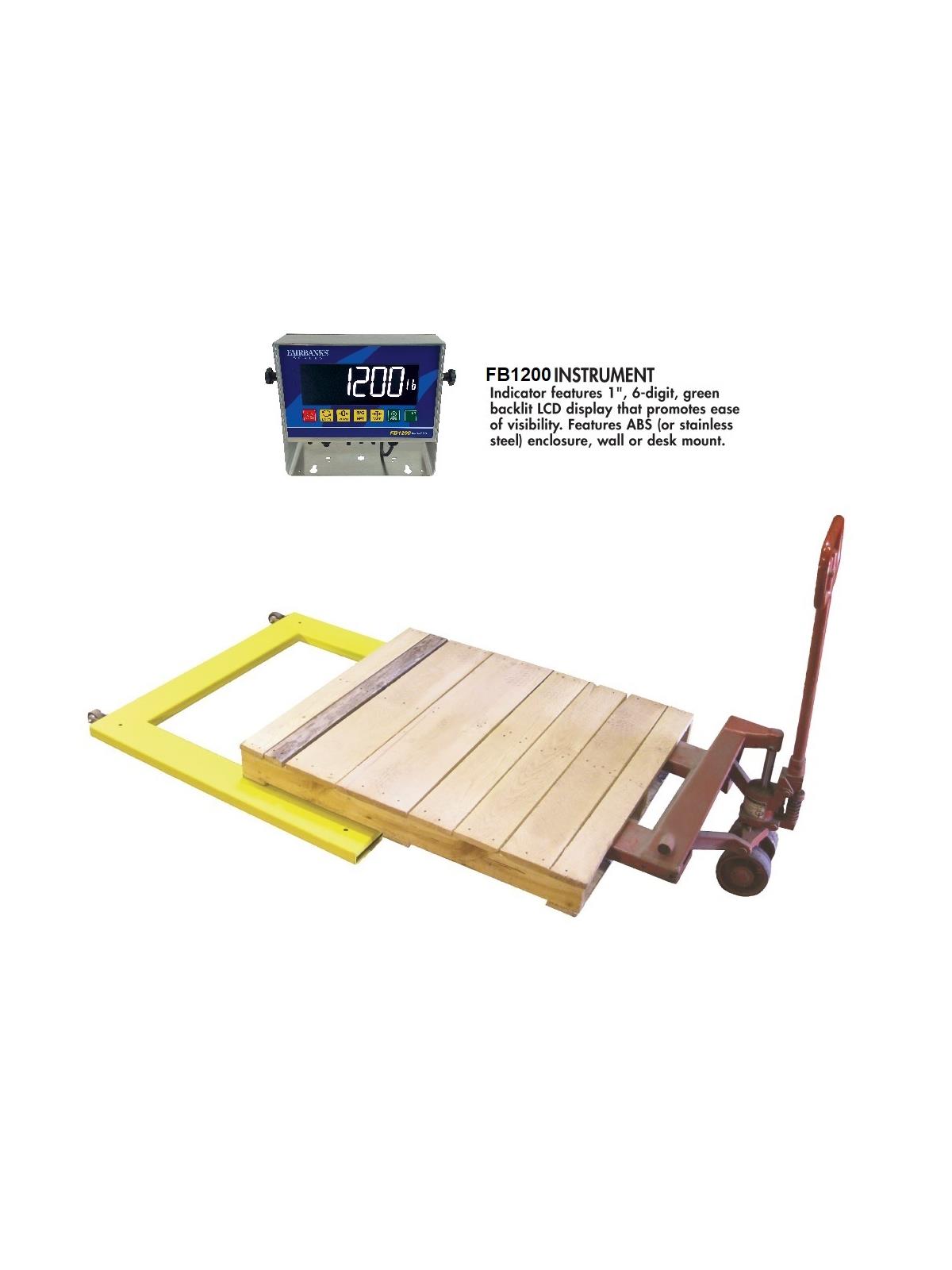 Portable Pallet Floor Scale W/WheelMotion Savers