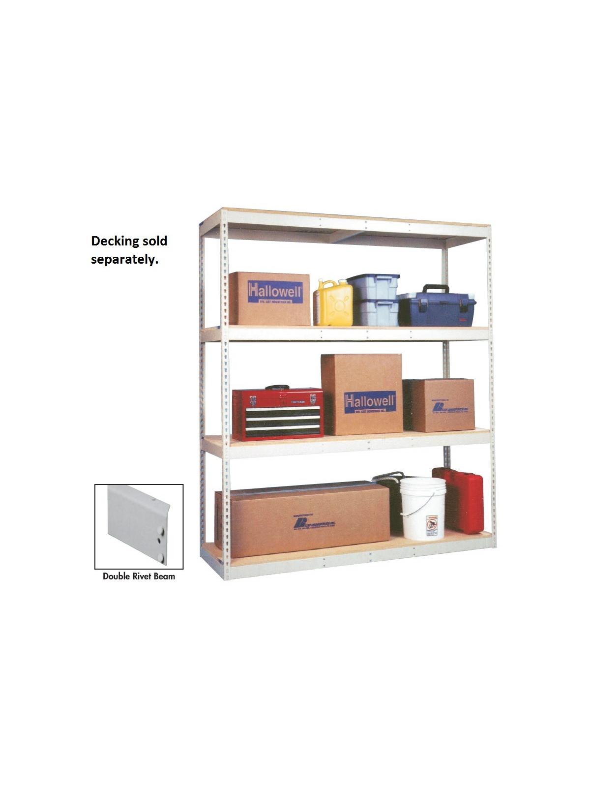 Hallowell Rivetwell™ Shelving With Double Rivet BeamMotion Savers