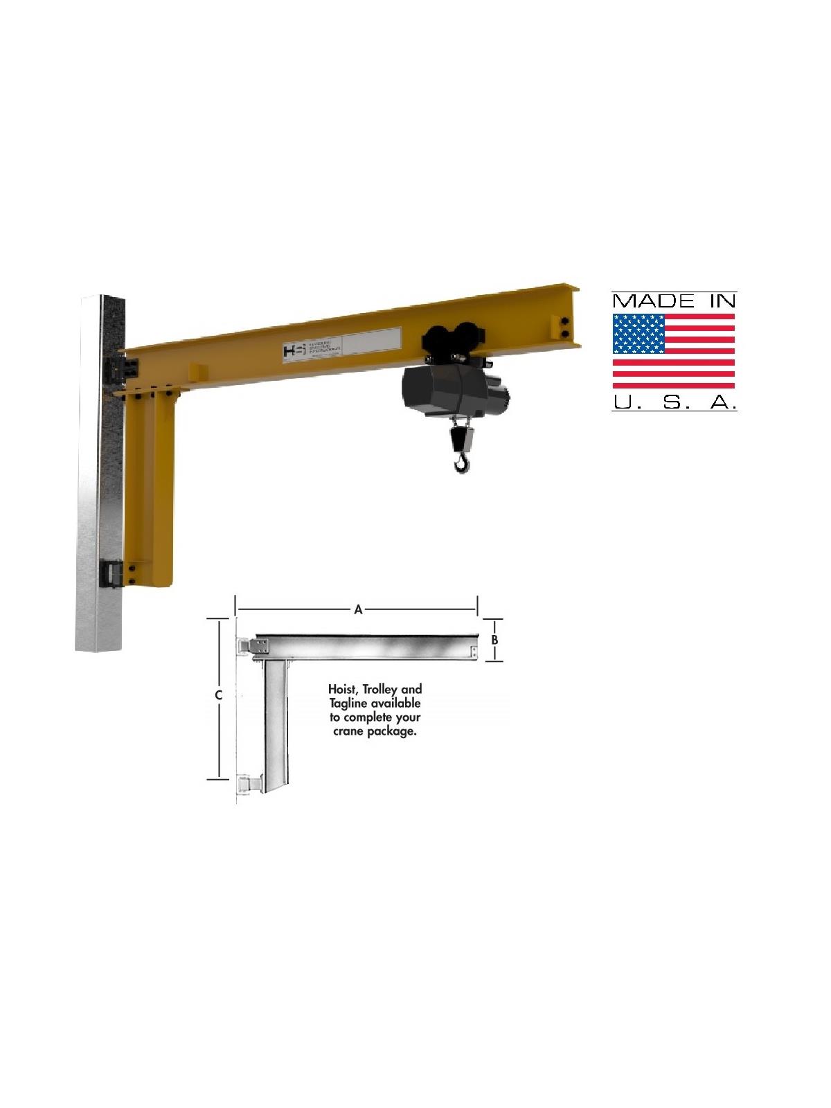 Wall Bracket - Full Cantilever Jib CraneMotion Savers