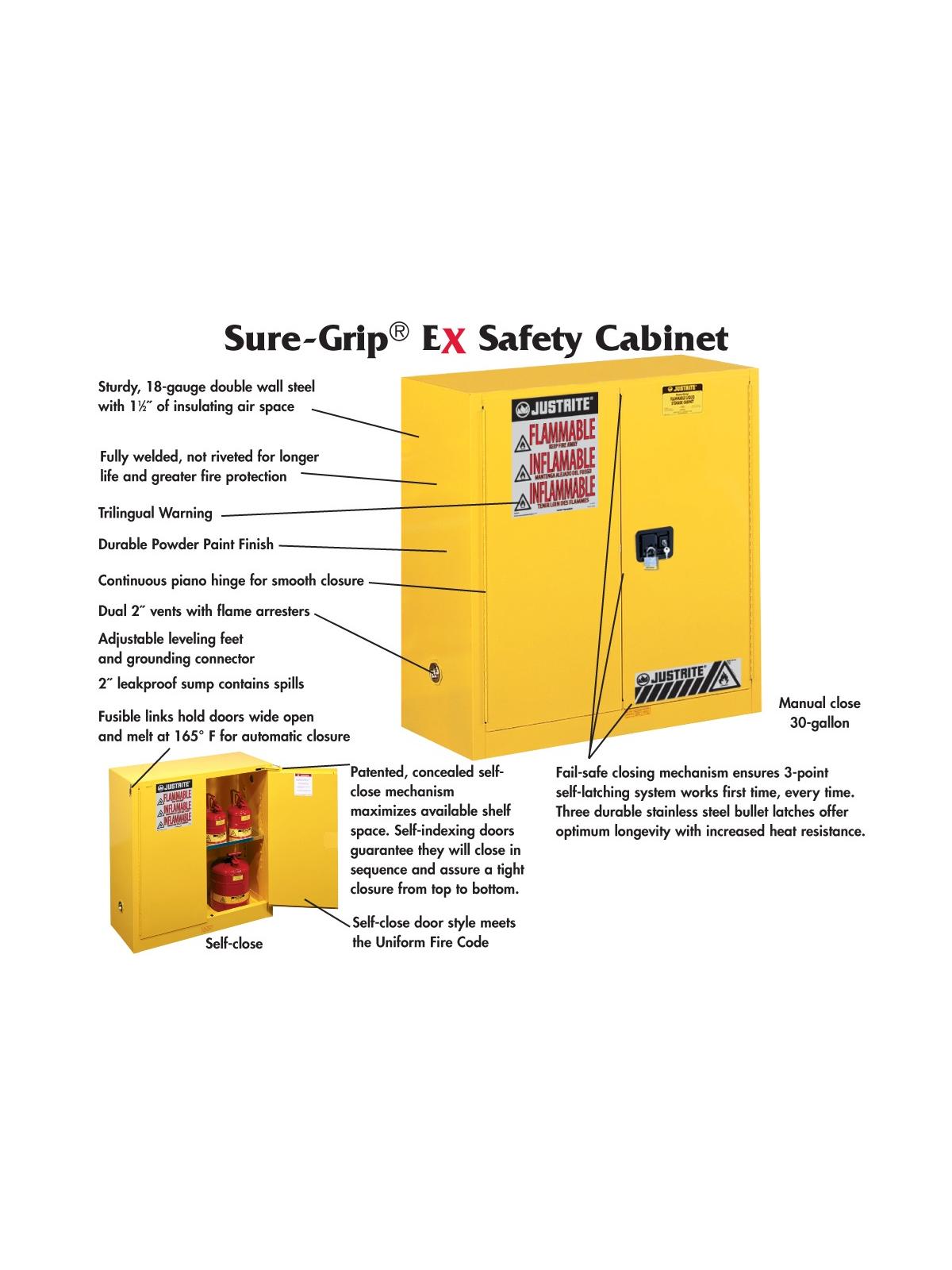 Sure-Grip® EX Safety CabinetMotion Savers