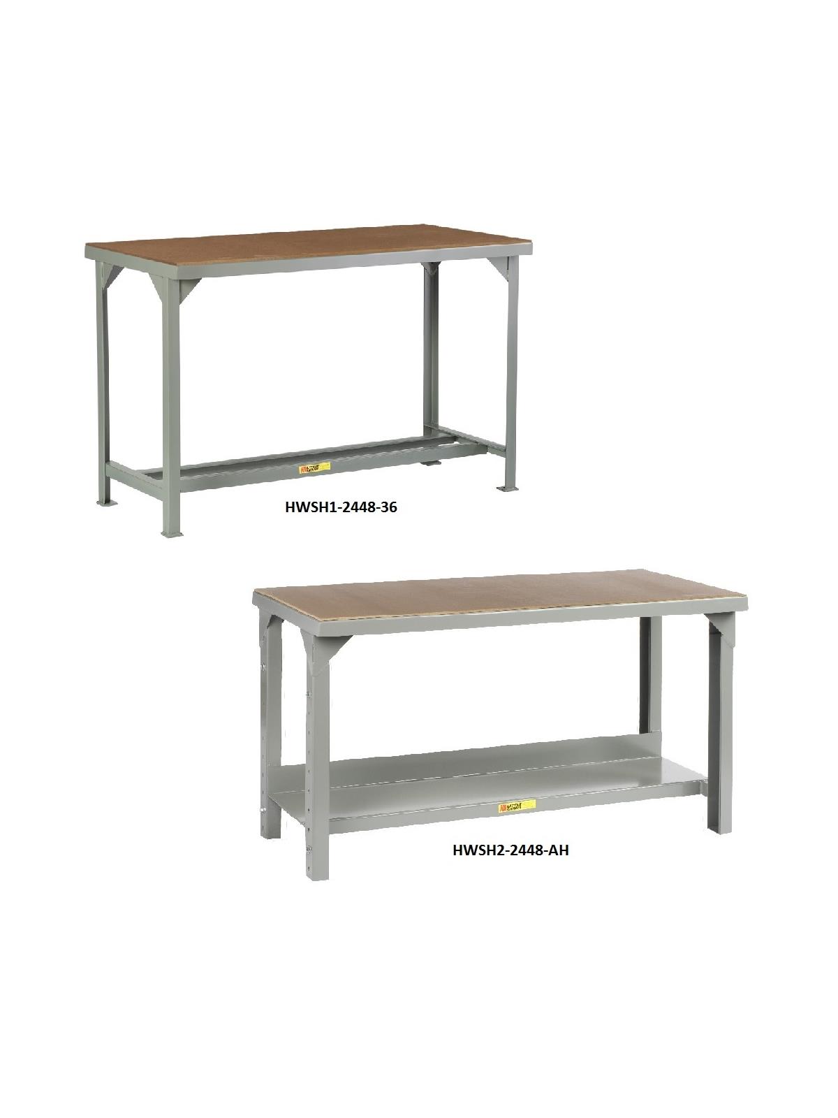 All-Welded Steel Workbenches With Hardboard TopMotion Savers