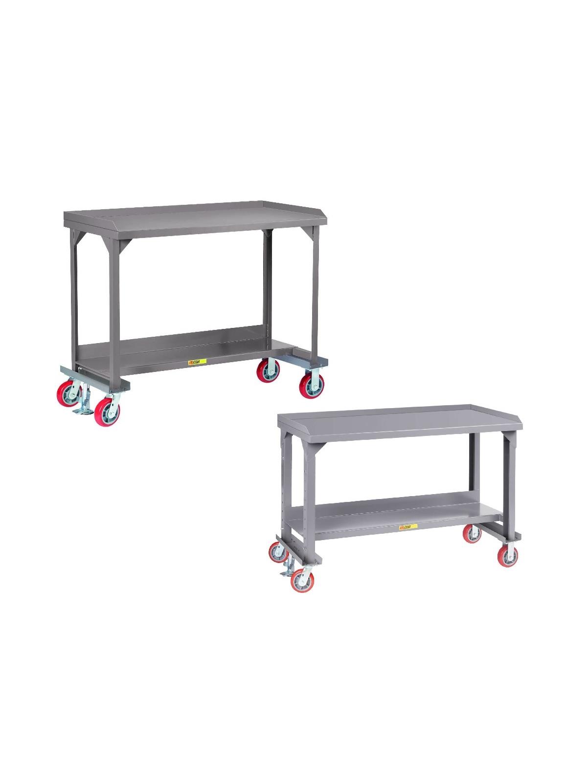 All-Welded Mobile Workbench With Back And End StopsMotion Savers