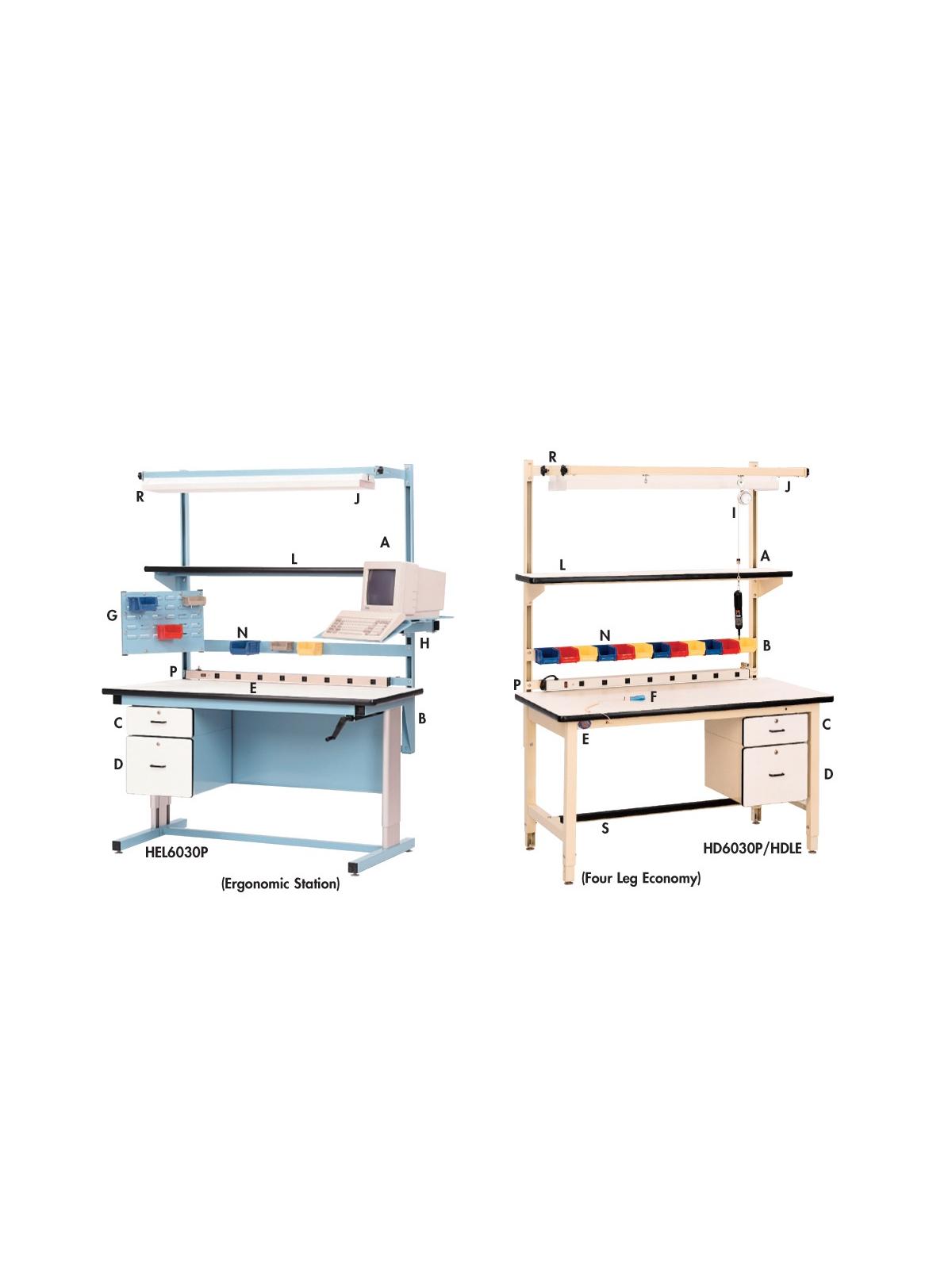 Ergonomic Base Work Station And Electric Height Workbenches - Optional AccessoriesMotion Savers