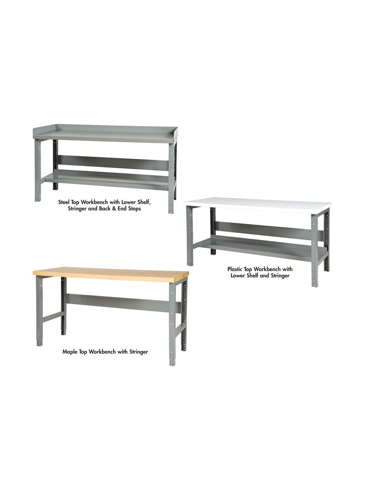 Adjustable Height Channel Leg Work BenchMotion Savers