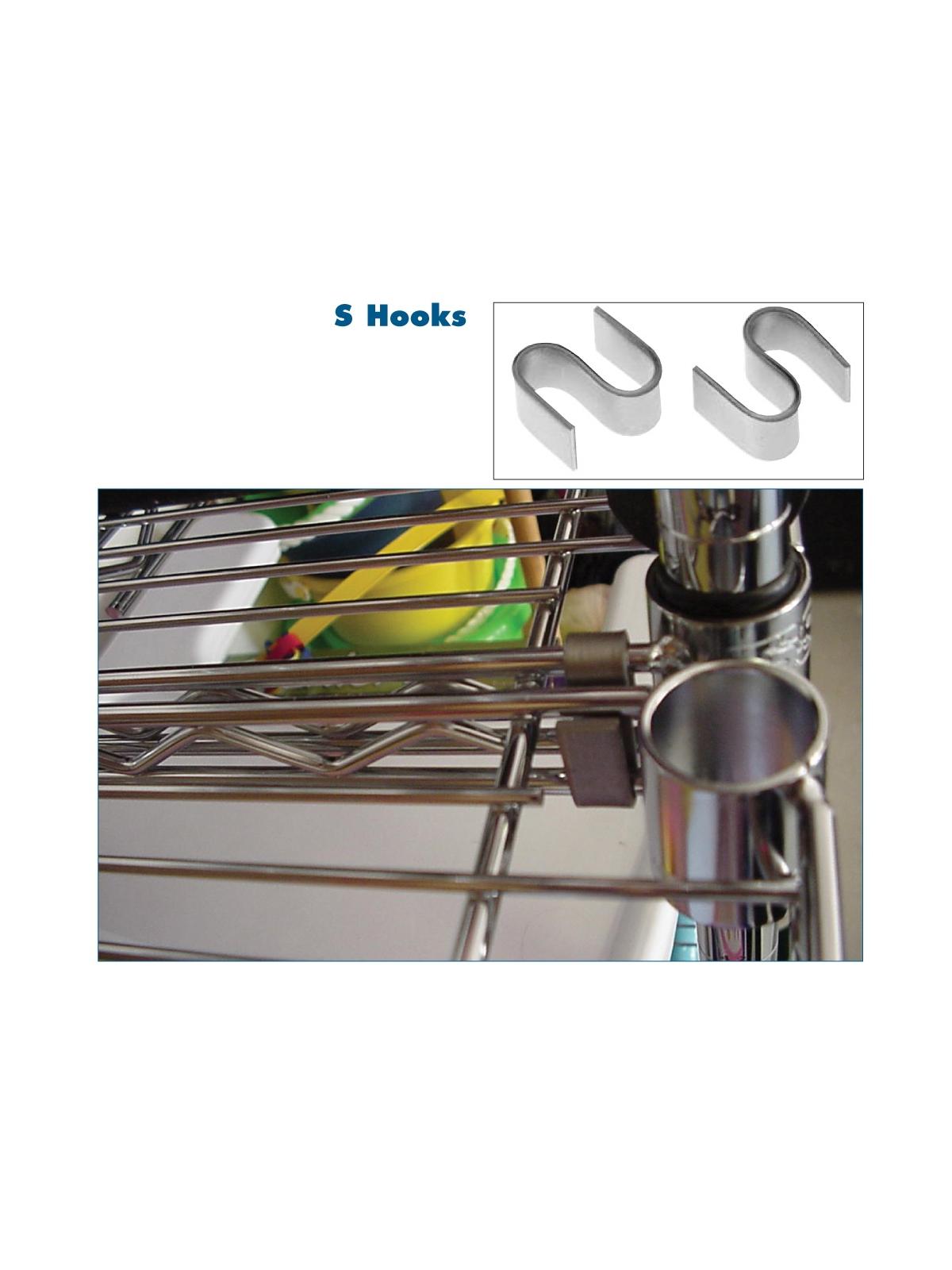Wire Shelving S-HooksMotion Savers