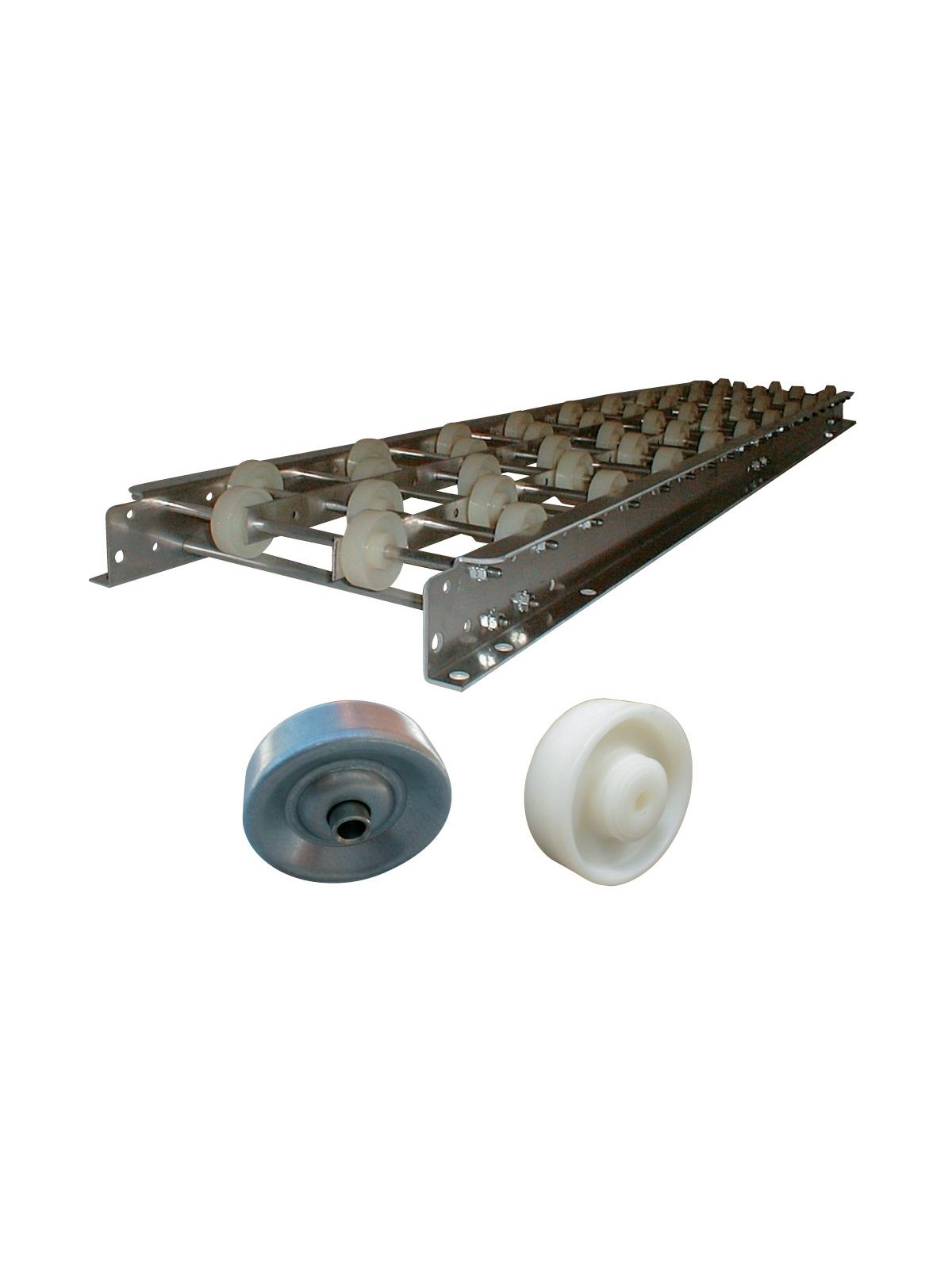 White Nylon Wheel ConveyorsMotion Savers