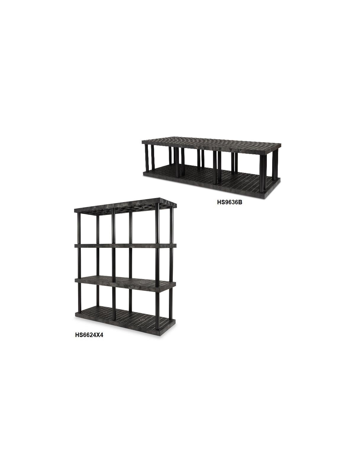 Dura-Shelf® Plastic Bulk ShelvingMotion Savers