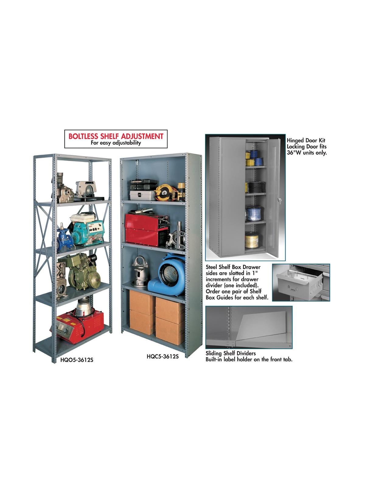 Tennsco Q-Line Industrial ShelvingMotion Savers