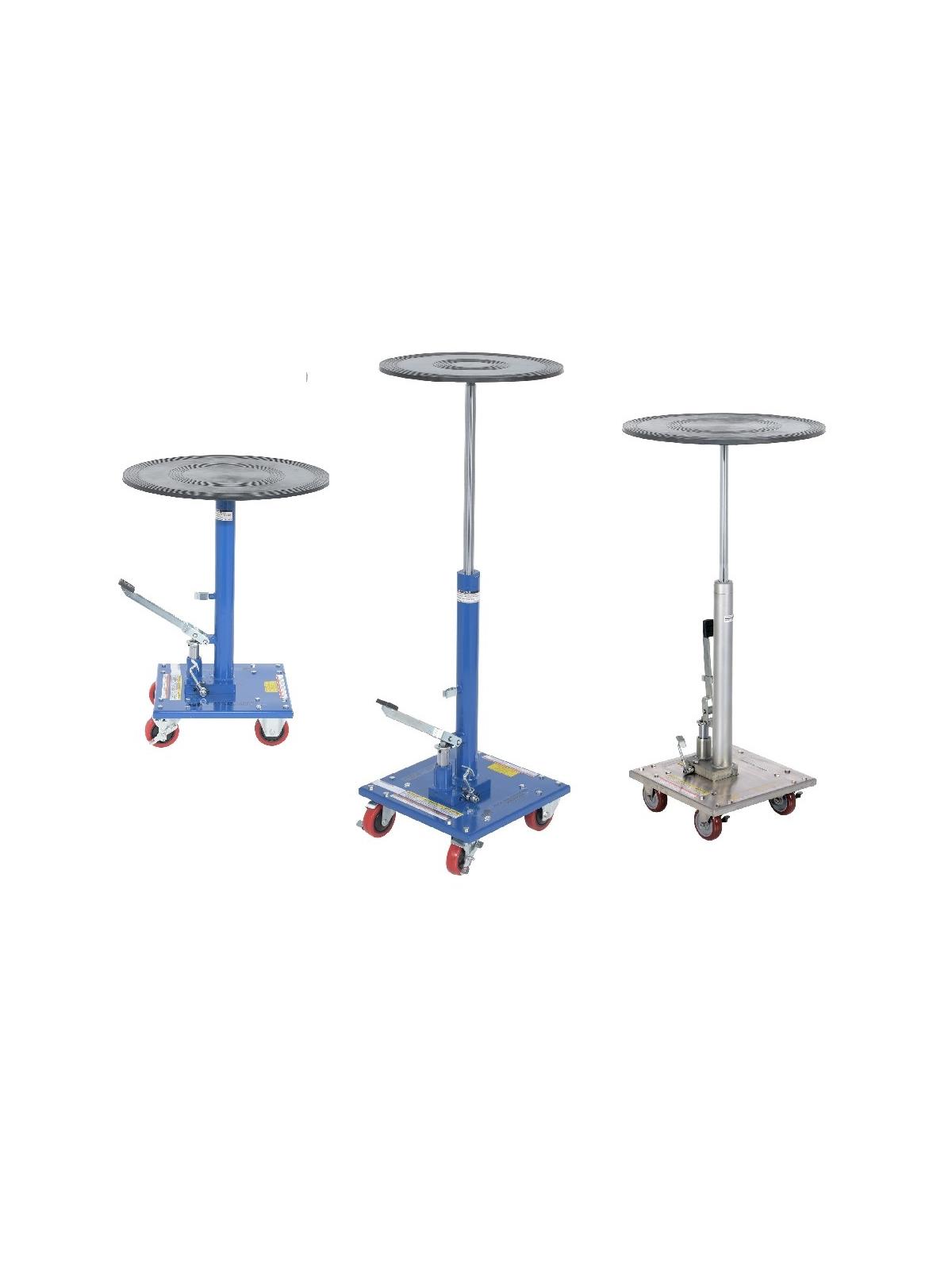 Hydraulic Post Tables With Rounded TopsMotion Savers