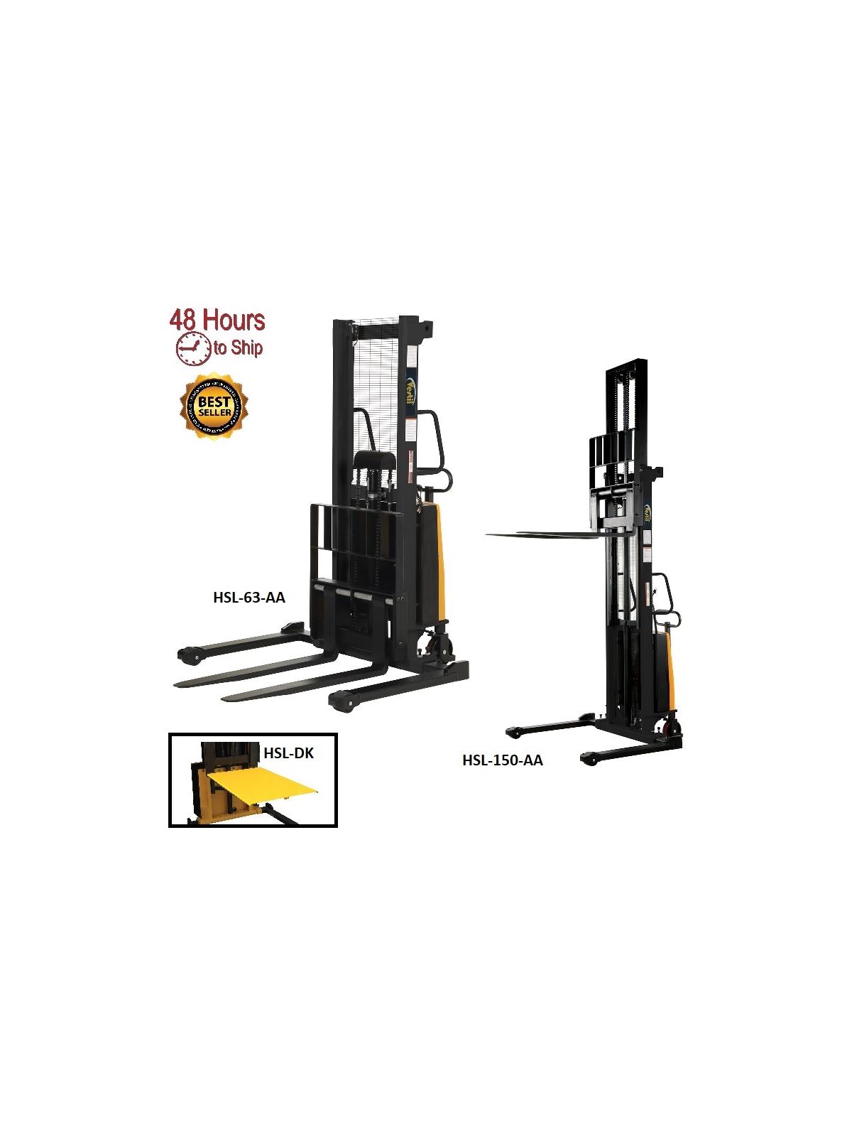 Double Mast Stacker With Power LiftMotion Savers